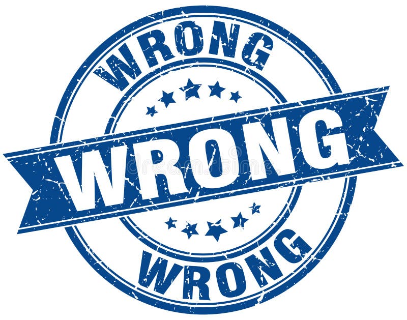 Wrong Red Round Symbol Isolated Stock Illustration - Illustration of ...