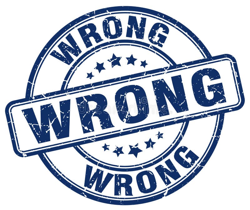 Wrong Red Round Symbol Isolated Stock Illustration - Illustration of ...