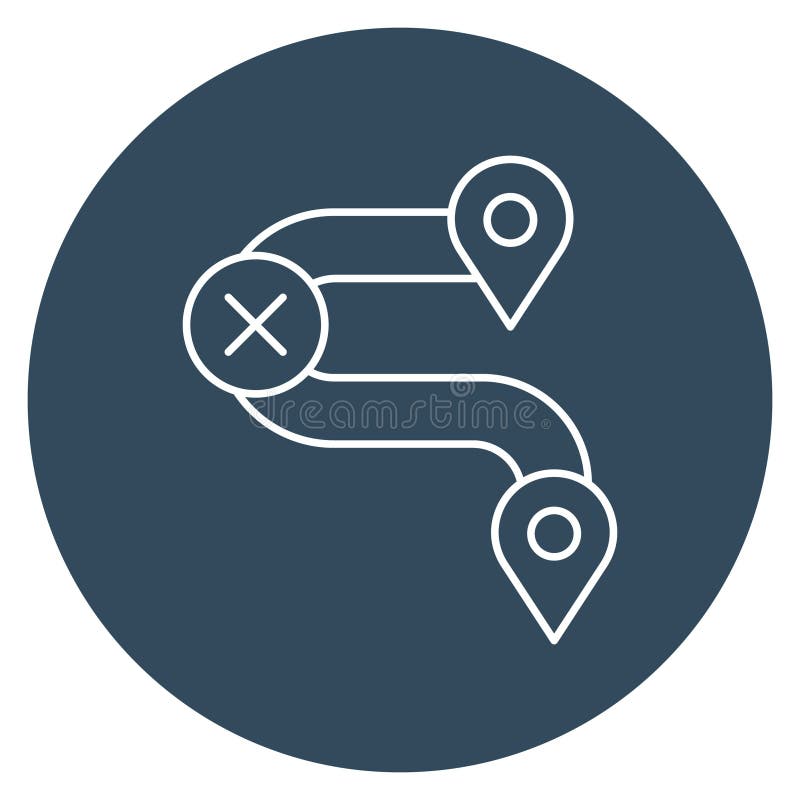 Wrong Location Isolated Vector Icon Which Can Easily Modify or Edit ...