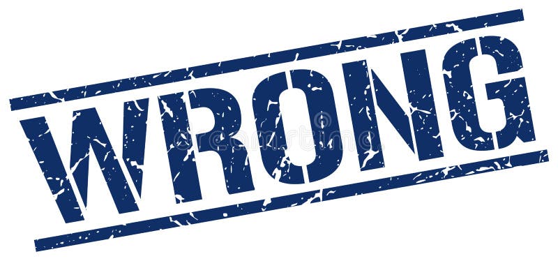 Wrong stamp stock vector. Illustration of sign, wrong - 122013694