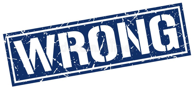 Wrong stamp stock vector. Illustration of sign, badge - 99304228