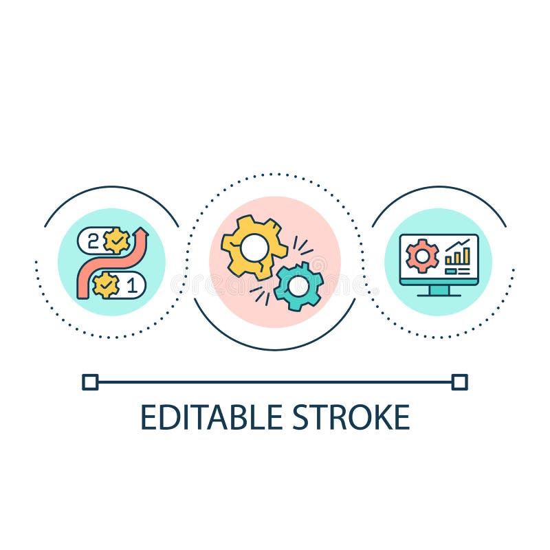 Wrong System Building Loop Concept Icon Stock Vector - Illustration of ...
