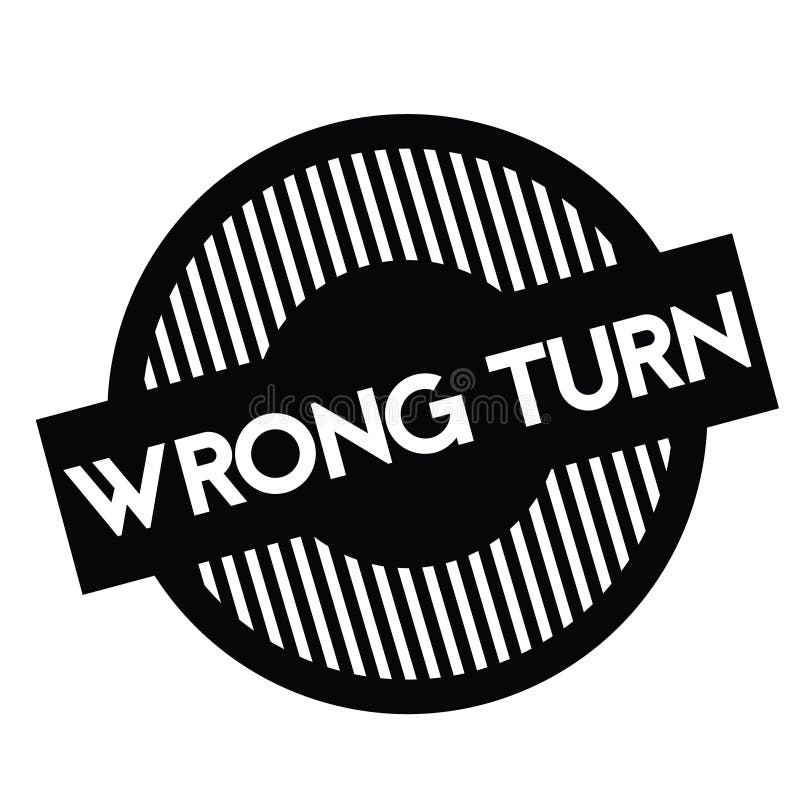 Wrong turn stamp in korean stock vector. Illustration of icon - 125380608