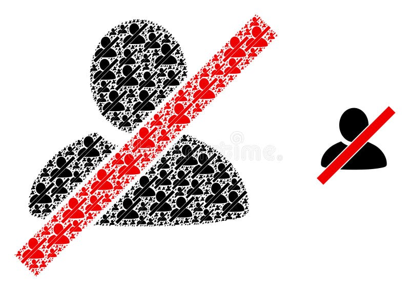 Wrong User Fractal Icon Composition Stock Vector - Illustration of ...