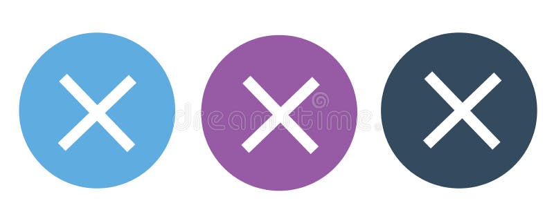 Wrong vector icon stock vector. Illustration of sign - 85465621