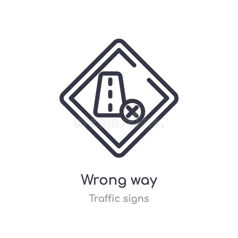 Wrong Red Stop Sign Means Stopping Incorrect Mistakes Stock ...