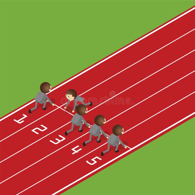 Wrong Way To Run at Start Point Stock Vector - Illustration of ...