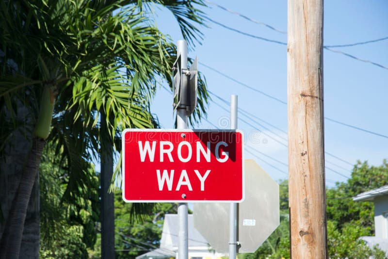708 Wrong Way Traffic Sign Stock Photos - Free & Royalty-Free Stock ...