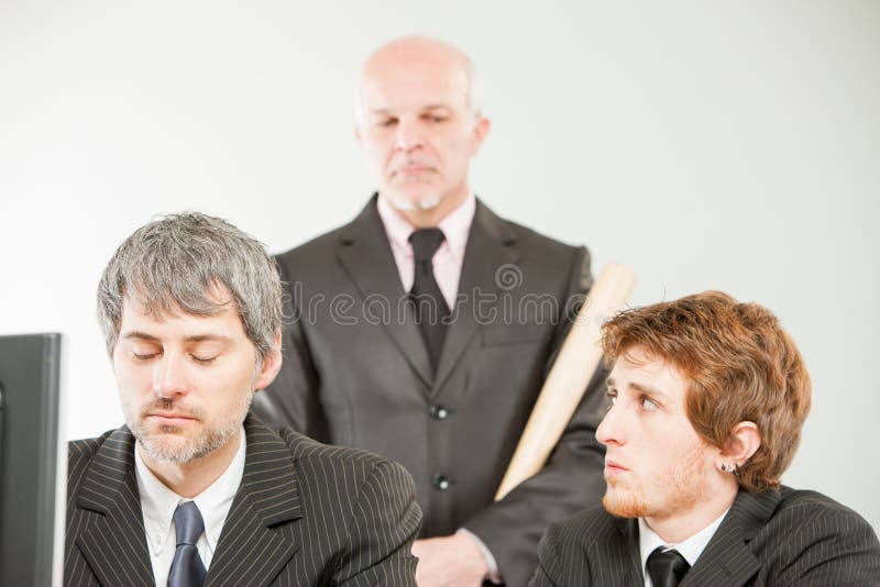 Wrong Ways of Managing a Teamwork Stock Image - Image of teaching, lazy ...