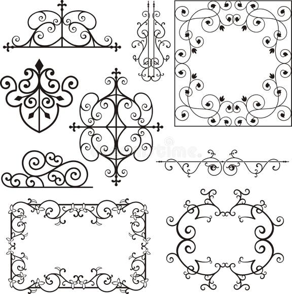 Victorian Iron Scroll Vector Stock Illustrations – 1,691 Victorian Iron ...