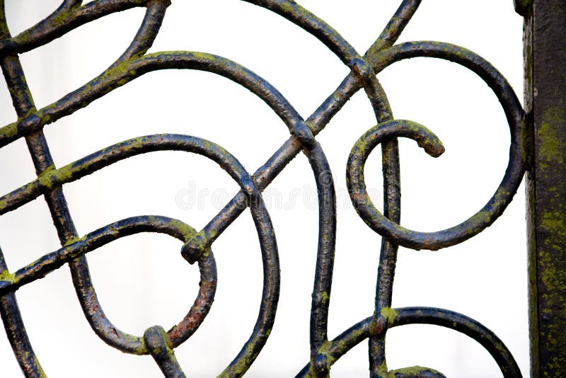 Wrought Iron stock photo. Image of detail, white, wrought - 5271522