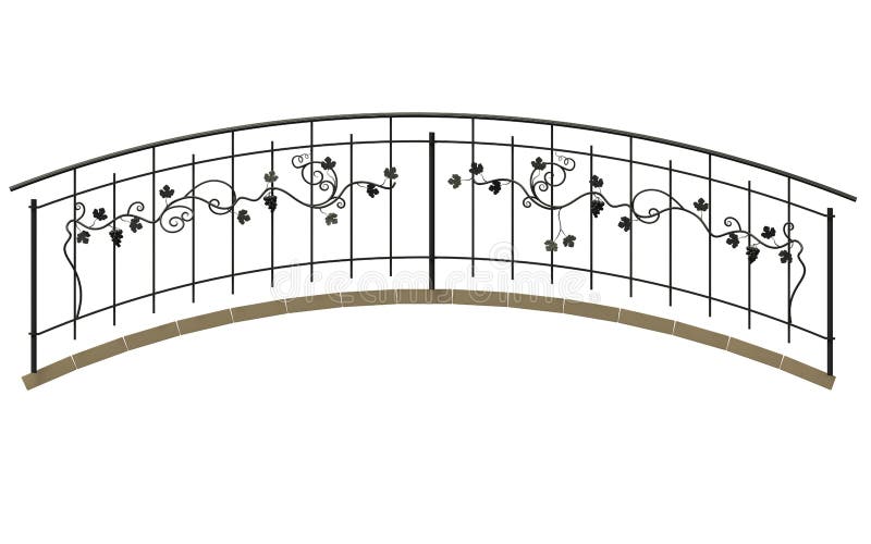 Wrought iron bridge stock illustration. Illustration of cast - 34738716