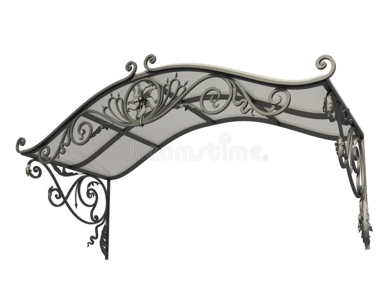 Wrought iron canopy stock photo. Illustration of iron - 29969502