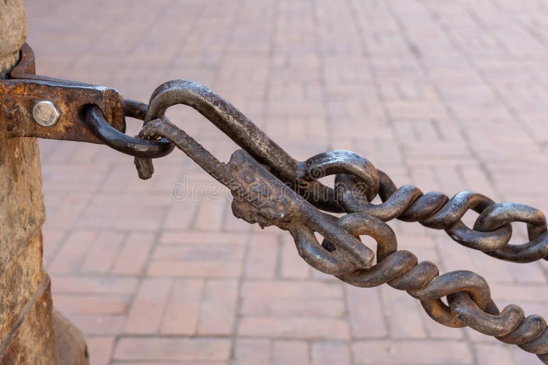 Wrought Iron Chain Hook stock photo. Image of work, beauty - 311390826