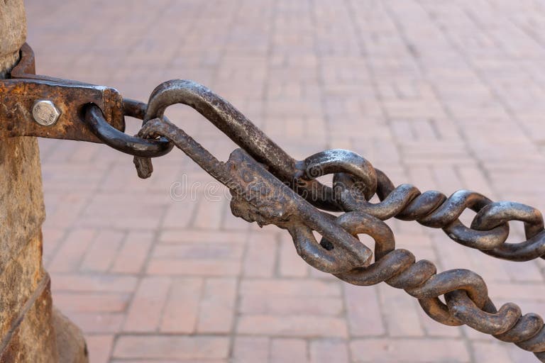 Wrought Iron Chain Hook stock photo. Image of work, beauty - 311390826