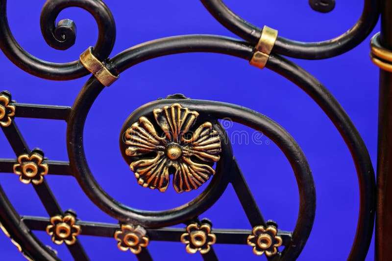 Wrought iron stock image. Image of iron, lattice, design - 48326613