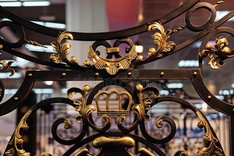Wrought iron stock image. Image of ornate, border, entrance - 50607537