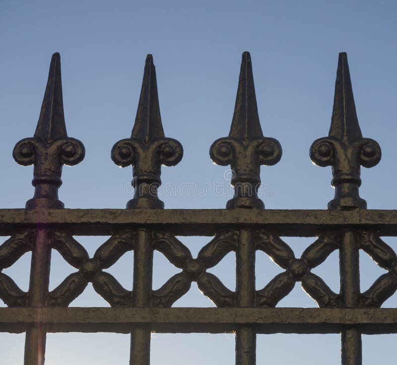 Wrought iron Fence stock photo. Image of nola, square - 50357512