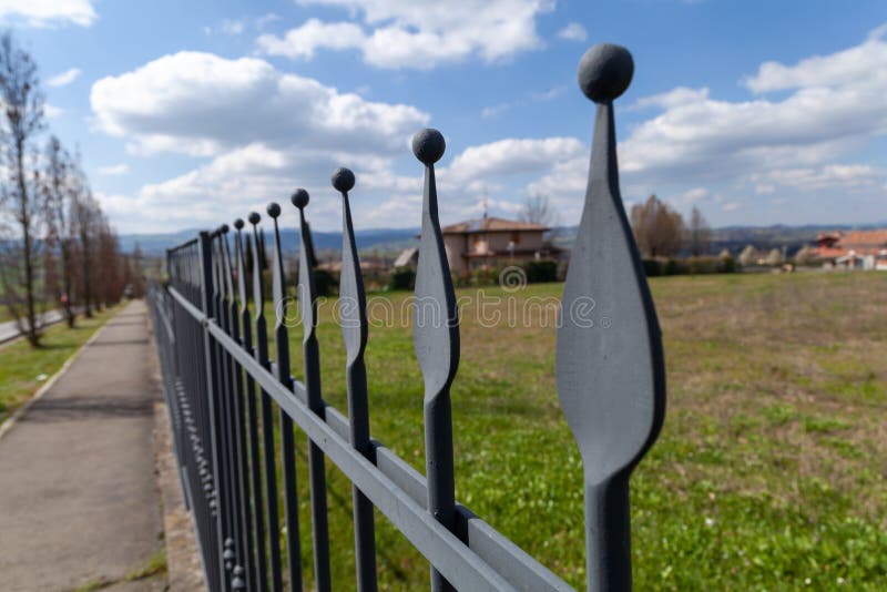Wrought Iron Gate Country Gardens Stock Photo - Image of nature ...