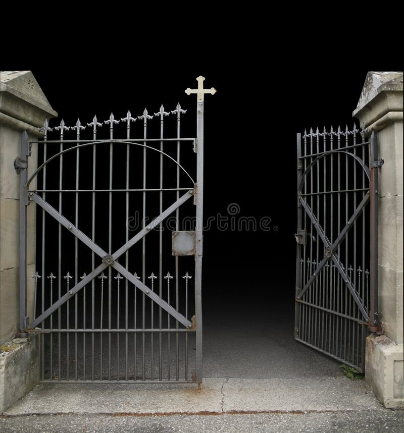 Wrought-iron gate stock image. Image of reachability - 34836789