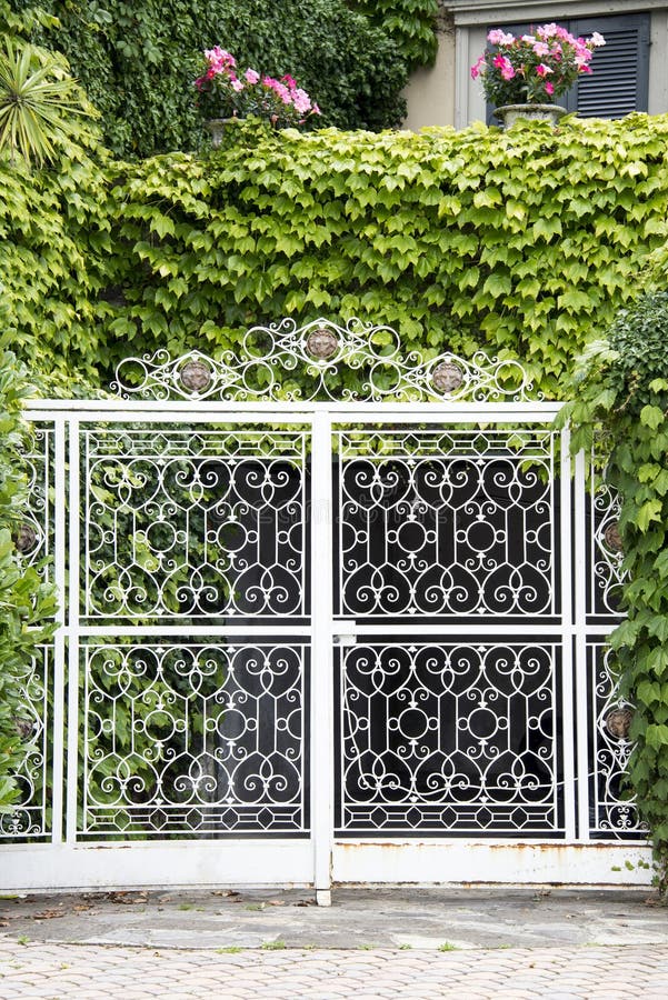 Iron gate stock image. Image of black, curls, boundary - 24244943