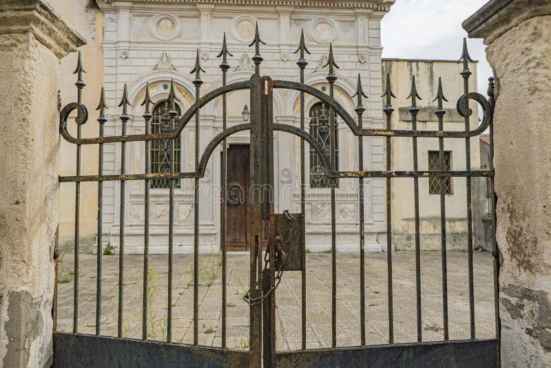 Wrought Iron Gate Spikes Detail 2 Stock Photo - Image of iron, detail ...