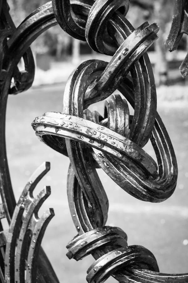 Wrought Iron Loops - Detail Stock Image - Image of loop, curved: 57145413
