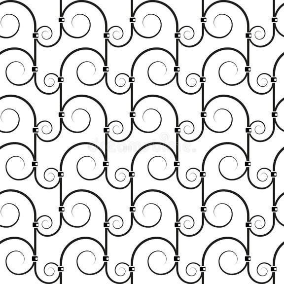 Wrought Iron Pattern Stock Illustrations – 2,698 Wrought Iron Pattern ...