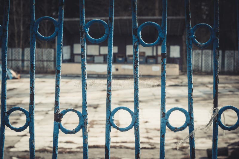 Wrought Iron. Restriction of Freedom. Fence in an Abandoned Park Stock ... Wrought Iron. Restriction of Freedom. Fence in an Abandoned Park Stock ...
