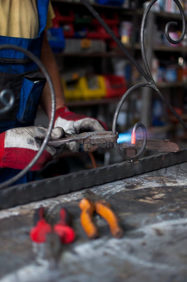 Wrought Iron shop stock photo. Image of pliers, crafts - 58132846