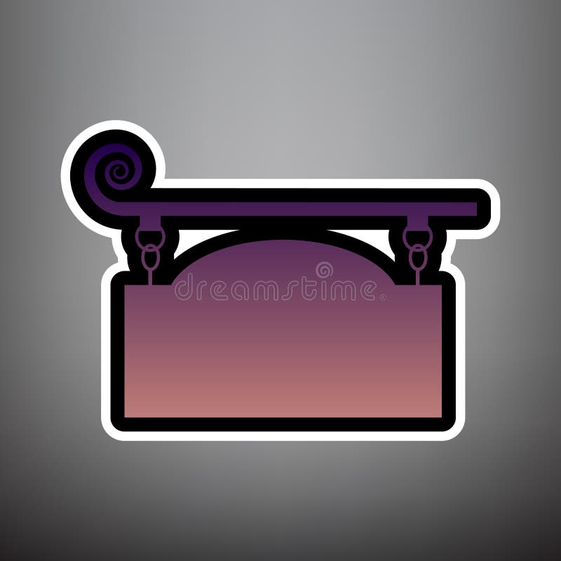 Wrought Iron Sign Brackets Stock Illustrations – 30 Wrought Iron Sign ...