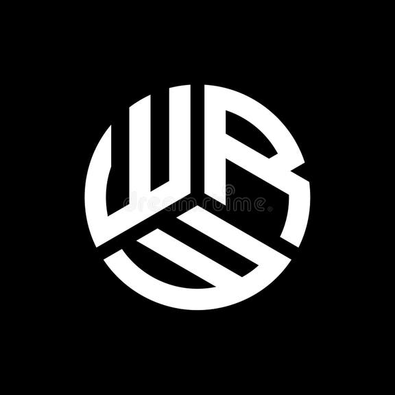 WRW Letter Logo Design on Black Background. WRW Creative Initials ...