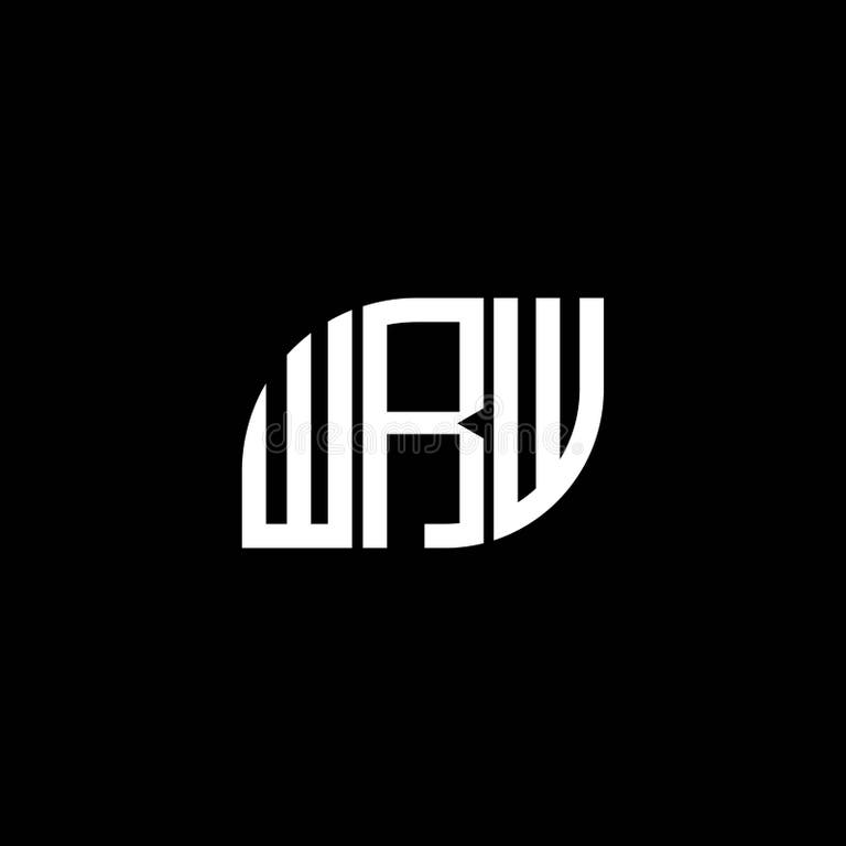 WRW Letter Logo Design on Black Background. WRW Creative Initials ...