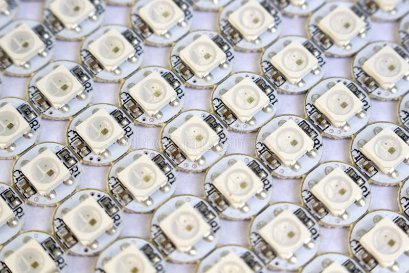 Ws2812b led diodes matrix stock photo. Image of ws2812b - 100324070