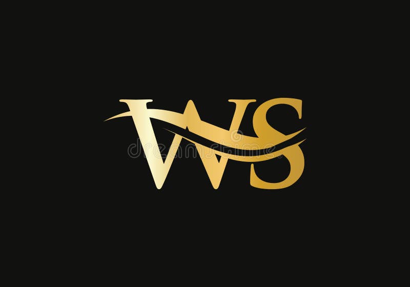 WS Linked Logo for Business and Company Identity. Creative Letter WS ...
