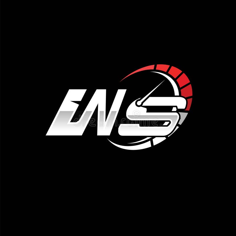 WS Logo Letter Speed Meter Racing Style Stock Vector - Illustration of ...