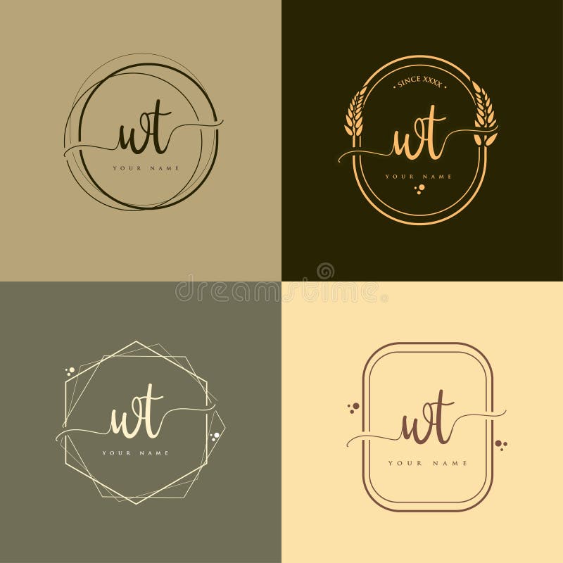 Wt Initials Stock Illustrations – 283 Wt Initials Stock Illustrations ...