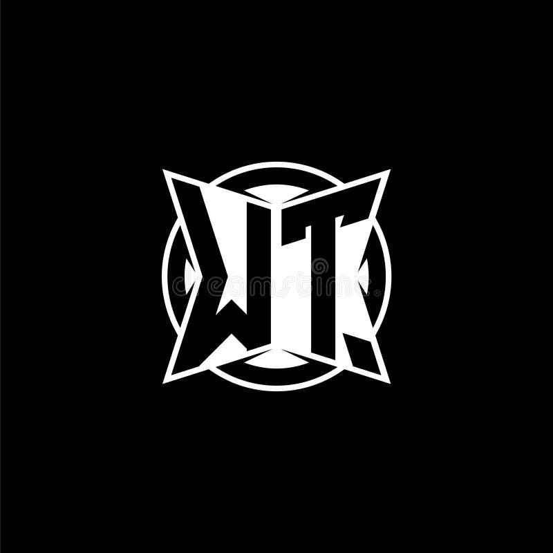 WT Logo Monogram Design Template Stock Vector - Illustration of elegant ...