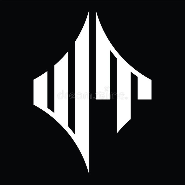 WT Logo Monogram with Diamond Shape Design Template Stock Vector ...