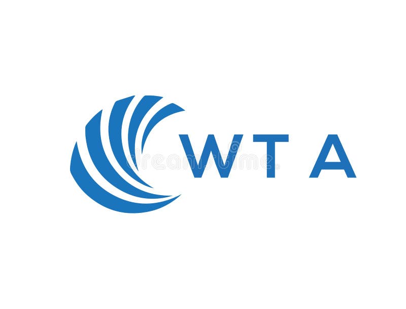 WTA Letter Logo Design on White Background. WTA Creative Circle Letter ...