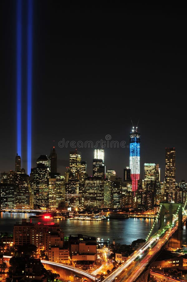 Tribute in Light 9/11 Manhattan 2013 Editorial Stock Image - Image of ...
