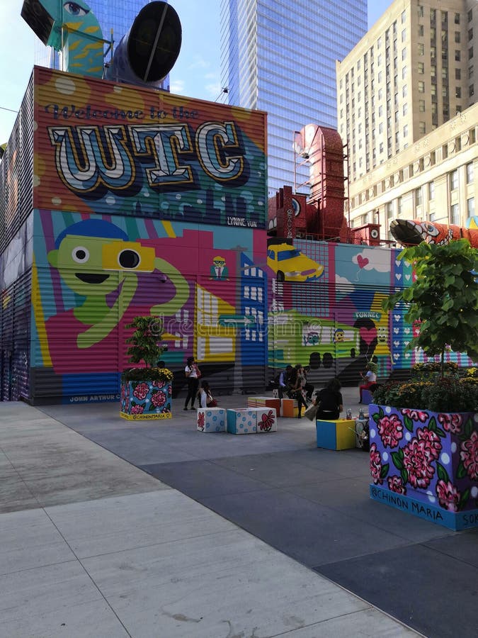 WTC memorial in nyc editorial stock image. Image of architecture ...