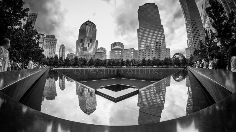 WTC Memorial Pool editorial stock photo. Image of ground - 57750123