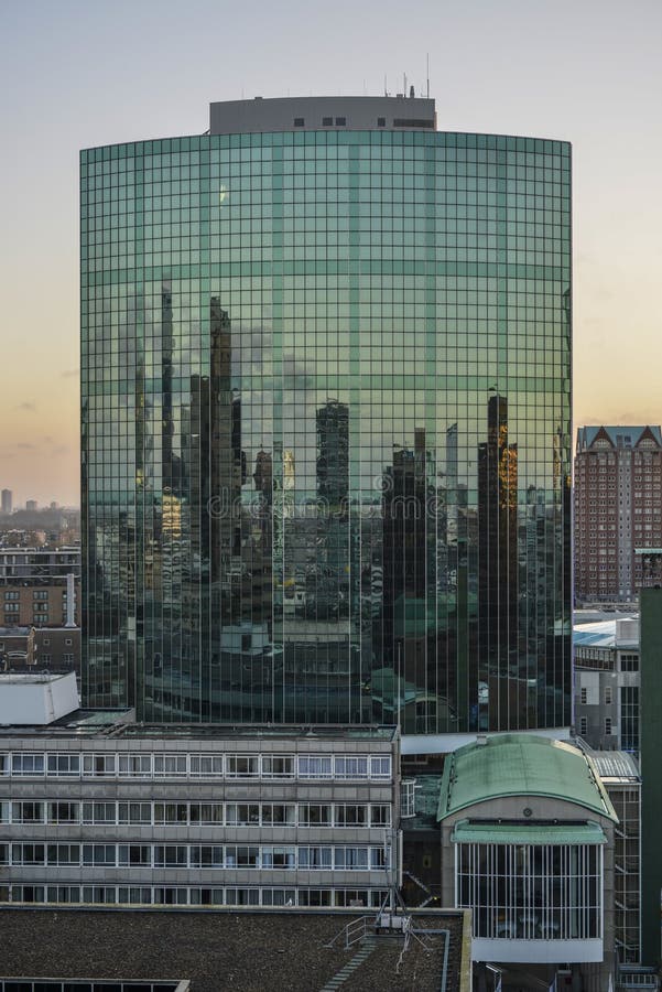 Wtc que constrói rotterdam foto de stock. Imagem de comércio - 46685924