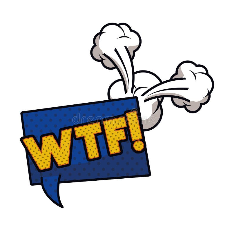 Wtf Comic Words in Speech Bubble Isolated Icon Stock Vector ...