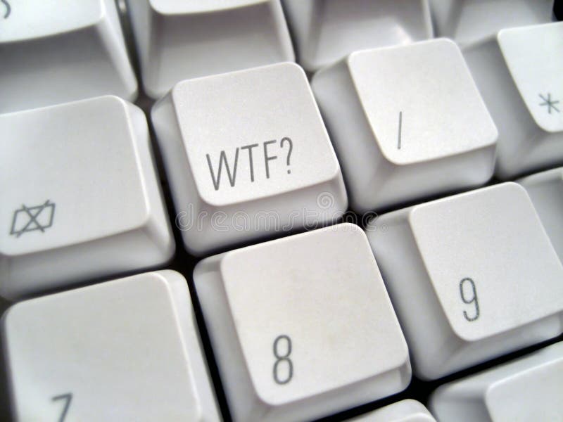 WTF Keyboard stock photo. Image of frustration, computer - 4345958