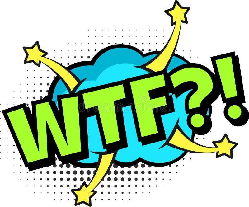 Wtf Question for Comic Magazine, Pop Art Dot Style Stock Vector ...