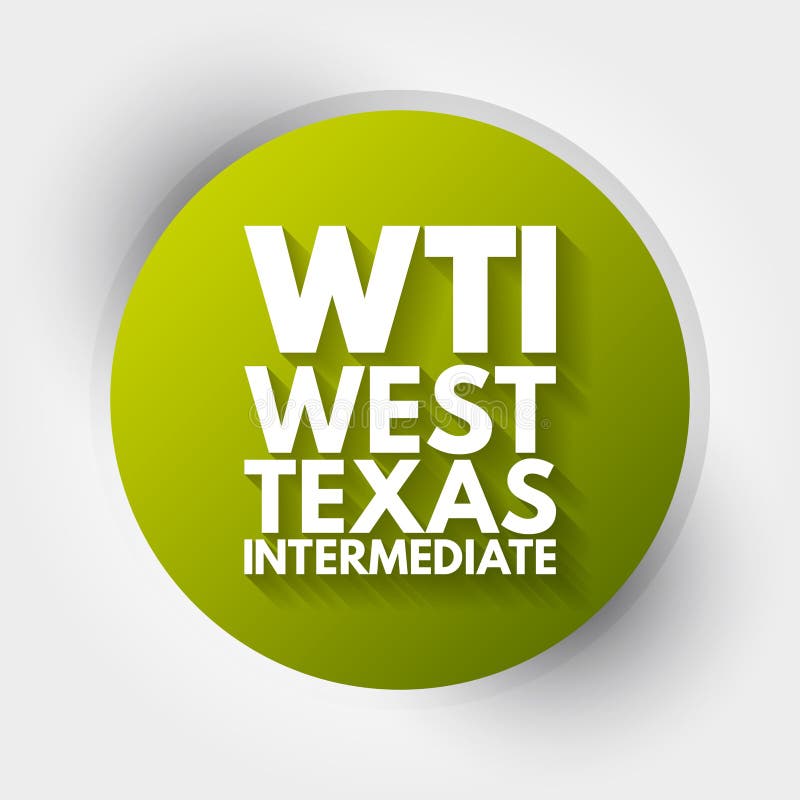 WTI - West Texas Intermediate Acronym, Concept Background Stock ...