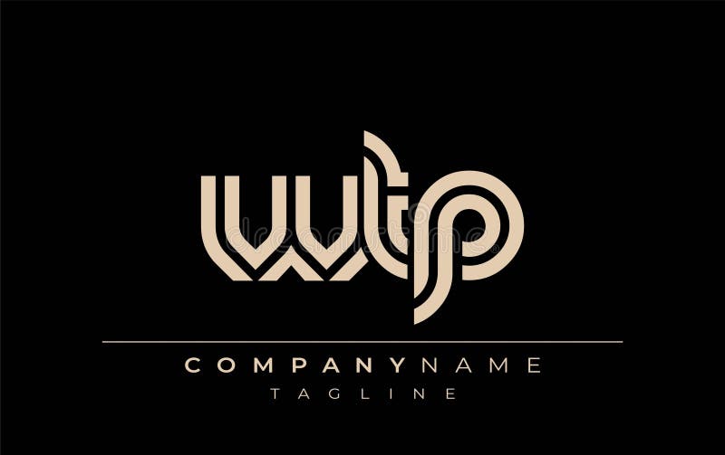 WTP Creative Unique Modern Letter Logo Design Stock Illustration ...