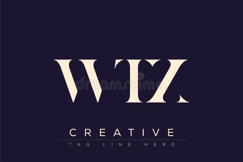 WTX Abstract Letter Logo Design Stock Vector - Illustration of elegant ...